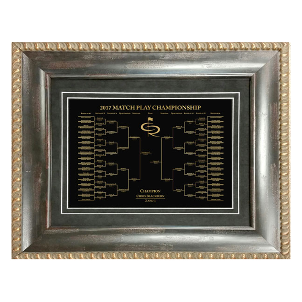 Framed Match Play Bracket - Heritage CAA